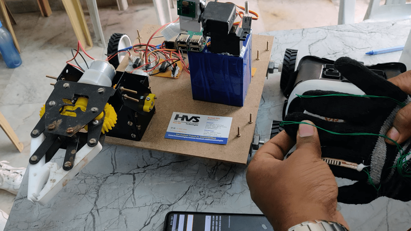 HVS-4584. Virtual Telepresence Robot Hand Gesture Controlling with Pick ...