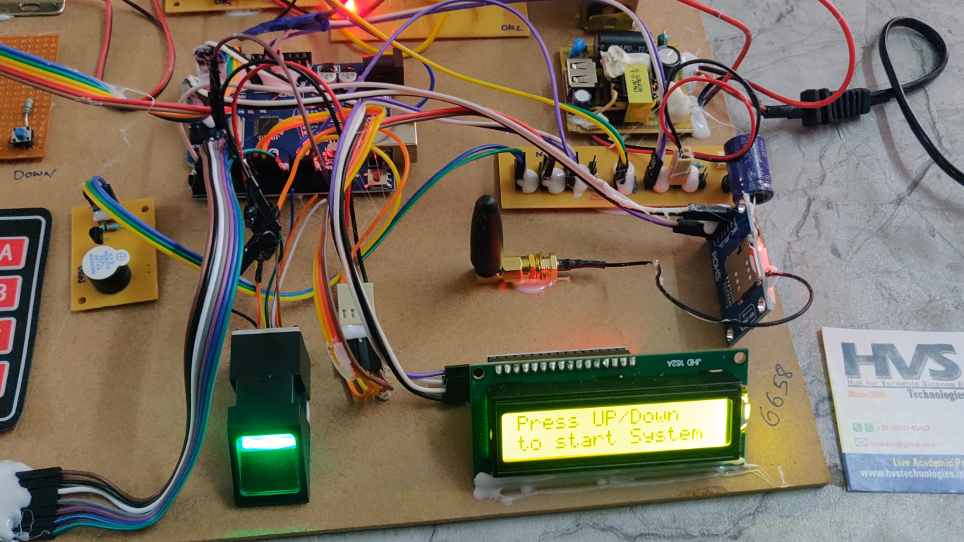 HVS-3609. OTP Based Bank Locking System Using Arduino with Biometric ...